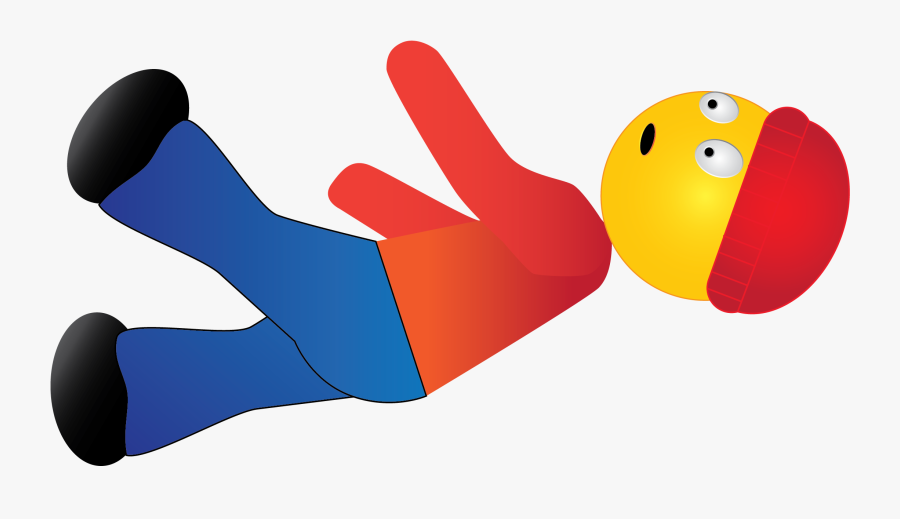 Slipping Man - Smiley , Free Transparent Clipart - ClipartKey