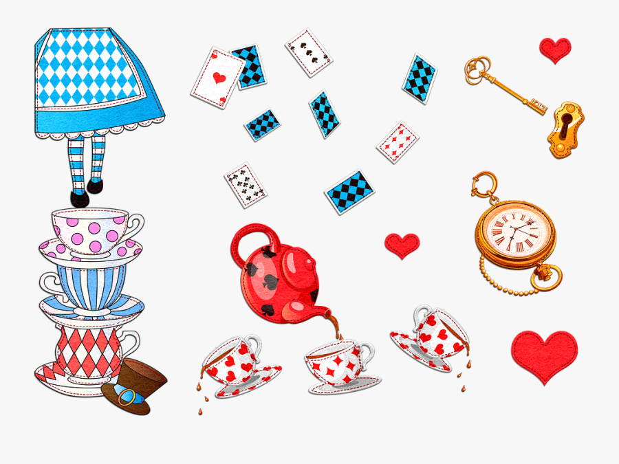 Alice In Wonderland, Tea Party, Alice, Cards, Tea , Free Transparent ...