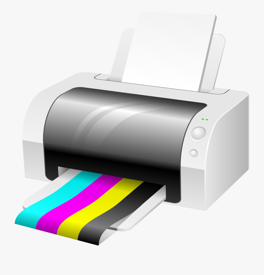 Printer Paper Cmyk Color Model Clip Art - Inkjet Printer Clipart , Free ...
