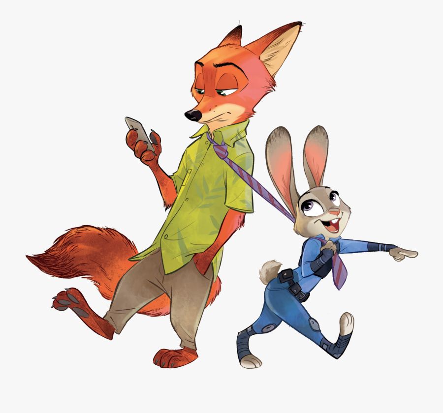 Bunny And Fox Cartoon , Free Transparent Clipart - ClipartKey