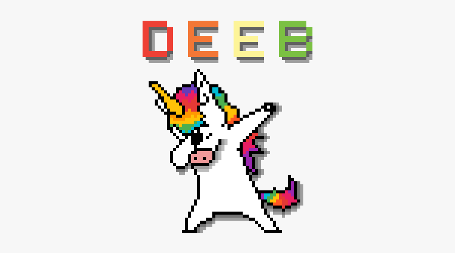 Dabbing Unicorn Pixel Art , Free Transparent Clipart - ClipartKey