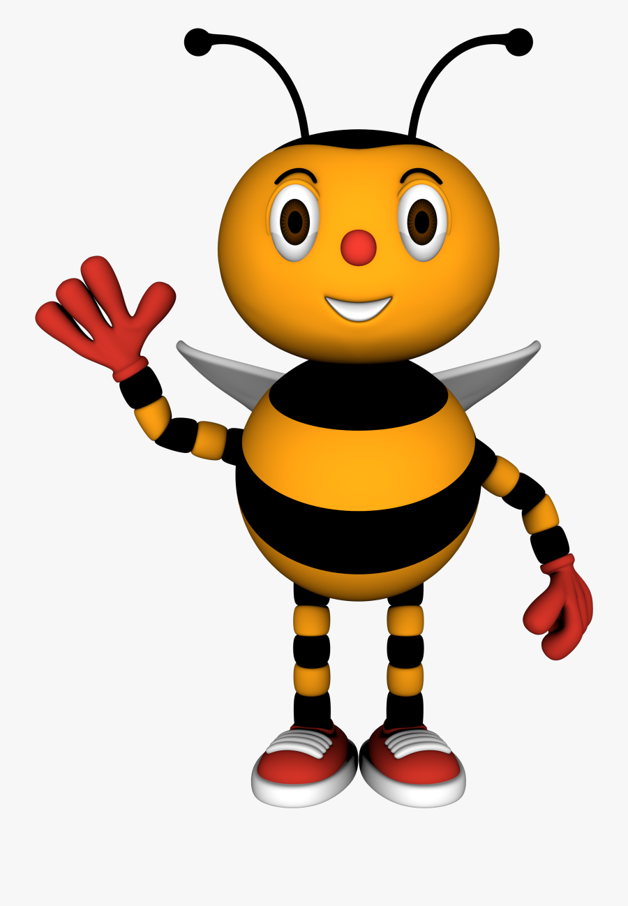 Transparent Waving Png - Kids Bee Happy Bee , Free Transparent Clipart ...