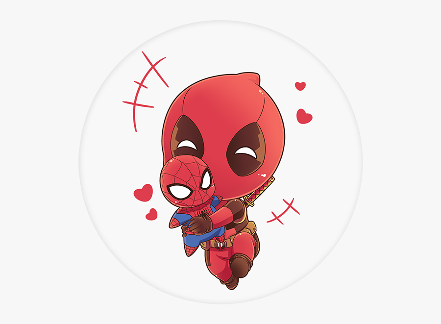Deadpool Clipart Head - Chibi Spideypool , Free Transparent Clipart ...