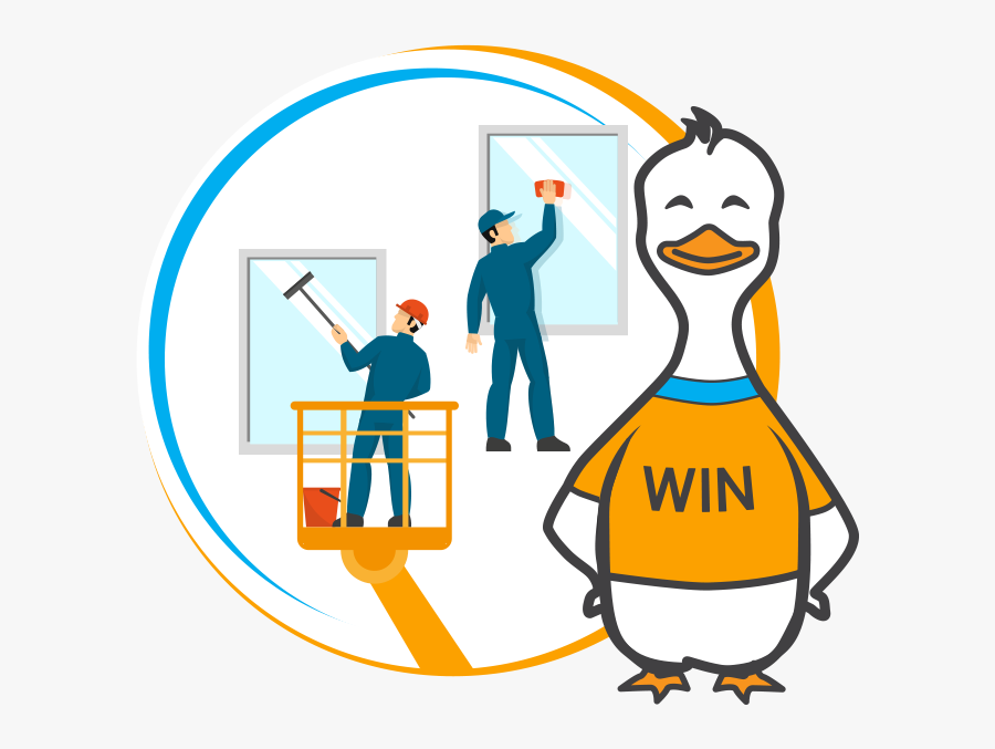 Window-cleaners - Cartoon , Free Transparent Clipart - ClipartKey