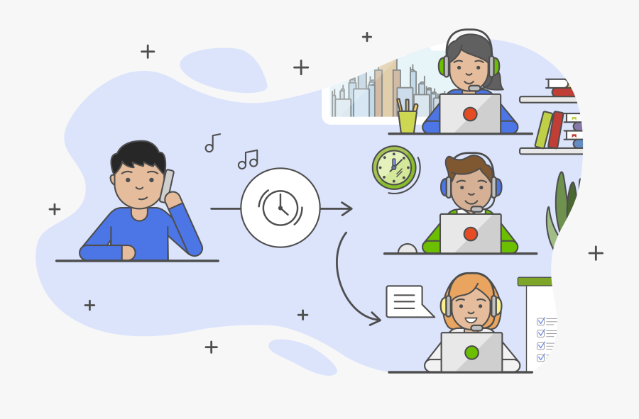 Queue Calls - Cartoon , Free Transparent Clipart - ClipartKey