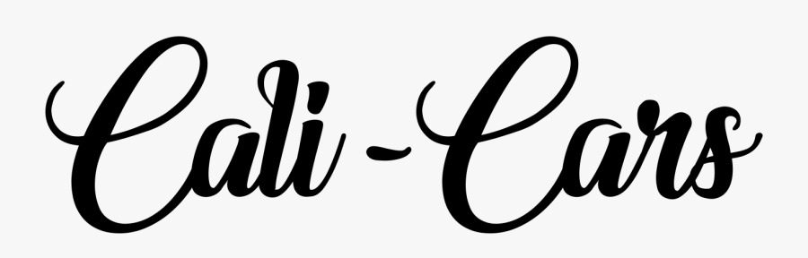 Classic Californian Cars - Calligraphy , Free Transparent Clipart ...