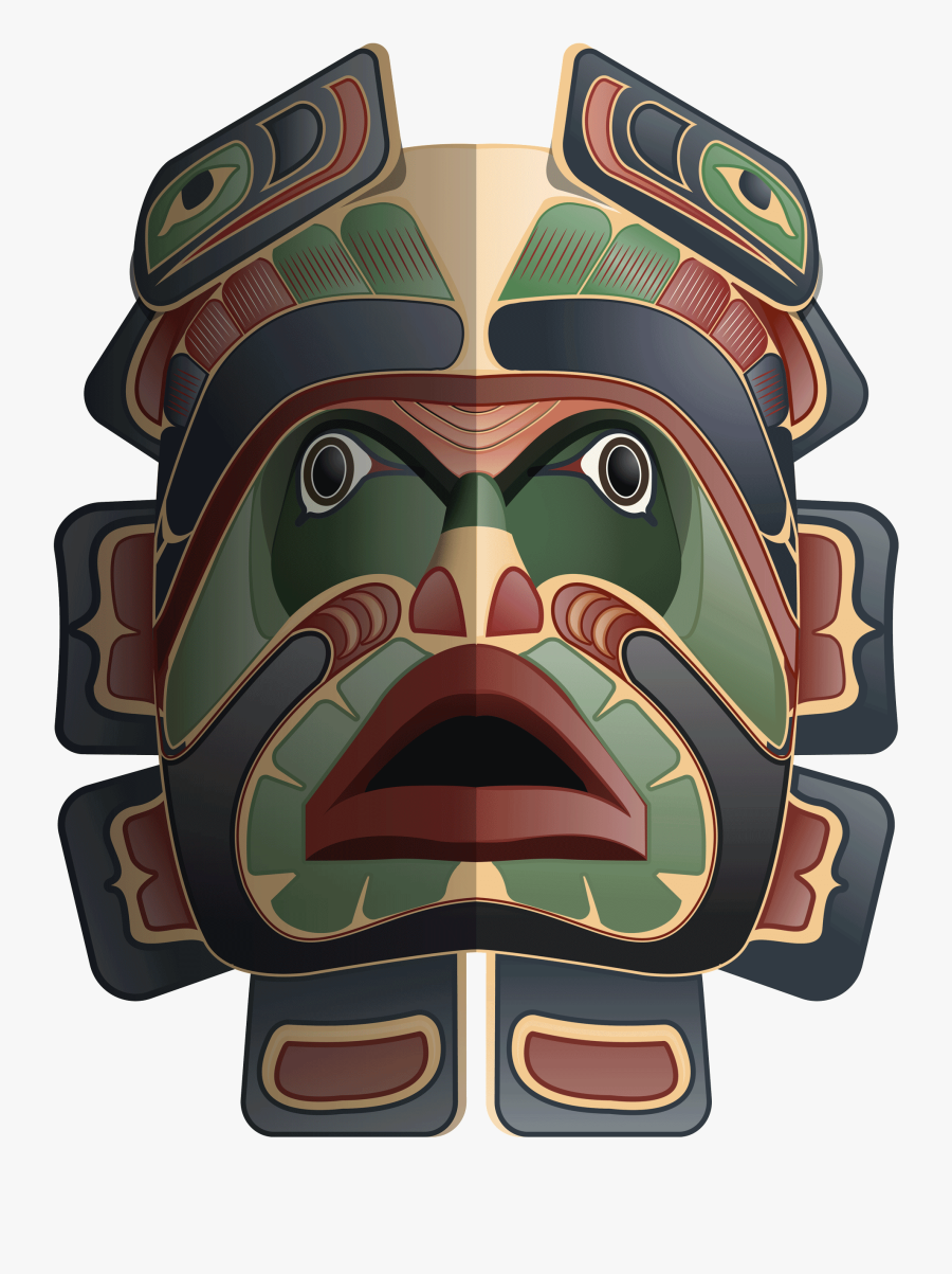 Masks Clipart Native American - Native American Tribal Mask , Free ...