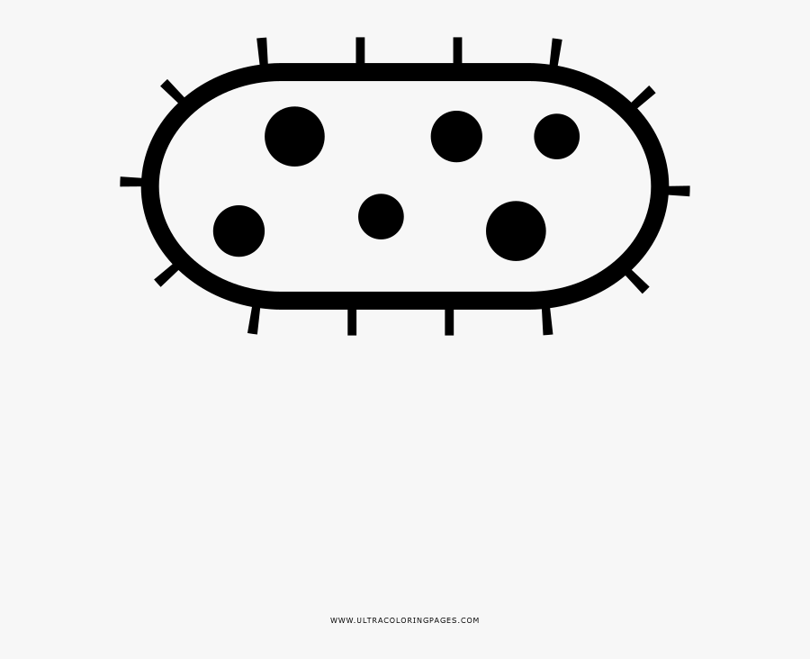 Bacteria Coloring Page - Bacteria Black And White , Free Transparent ...