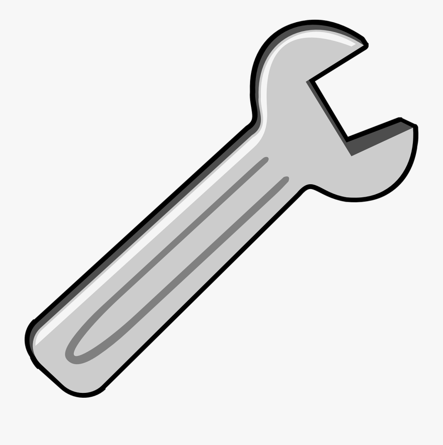 Wrench Tool Grey - Wrench Clipart , Free Transparent Clipart - ClipartKey