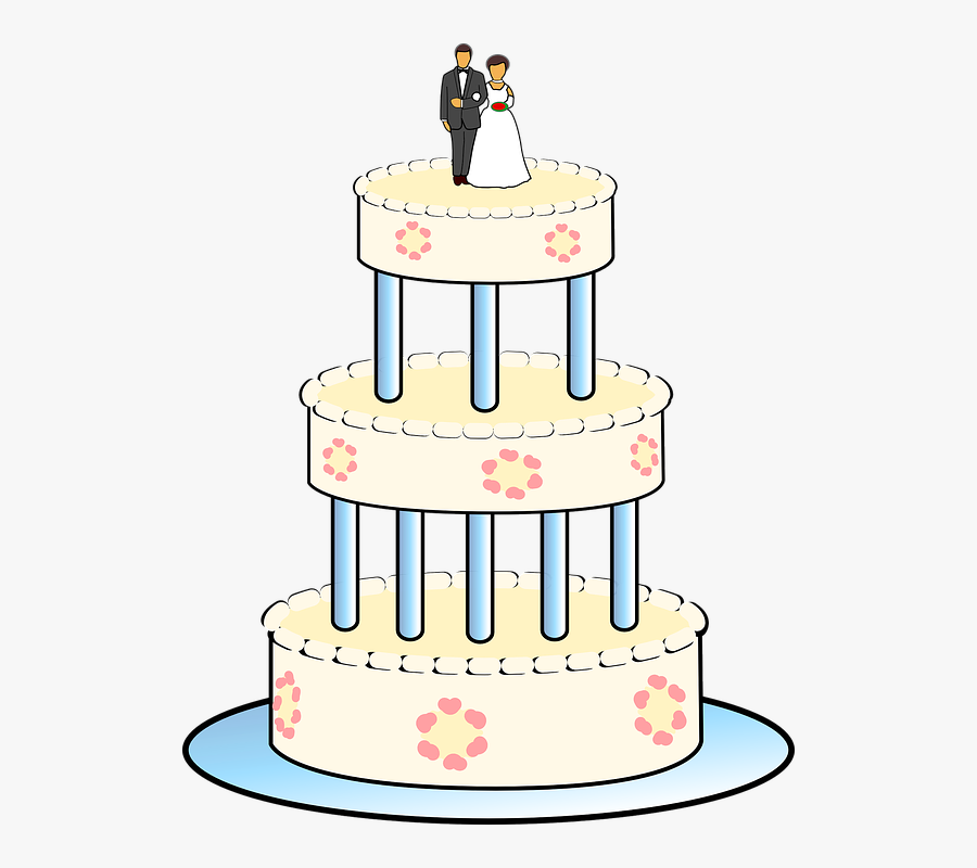 Three Tier Cartoon Cake , Free Transparent Clipart - ClipartKey