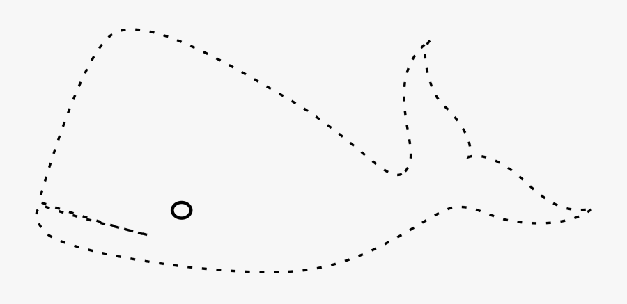 Trace And Colour The Whale Clip Arts - Whale To Trace , Free ...