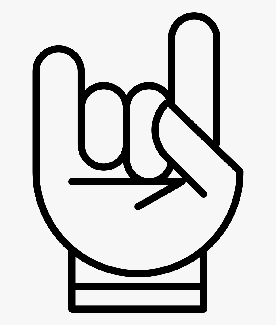 Clip Art Rock Hand Symbol - Rock Png Symbol , Free Transparent Clipart ...