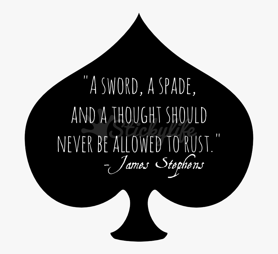 Custom Spade Decal - Calligraphy , Free Transparent Clipart - ClipartKey