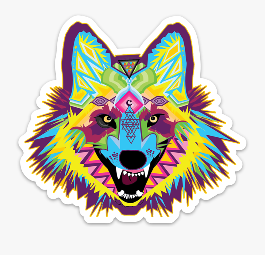 Alpha Wolf Vinyl Sticker , Free Transparent Clipart - ClipartKey