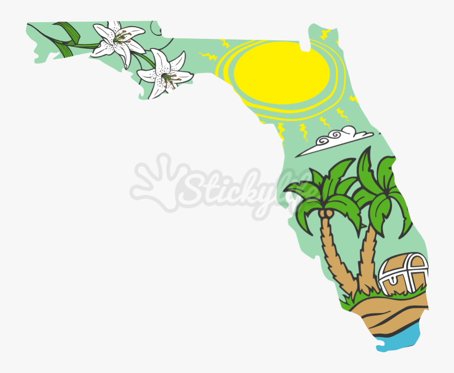 Florida State Decal , Free Transparent Clipart - ClipartKey