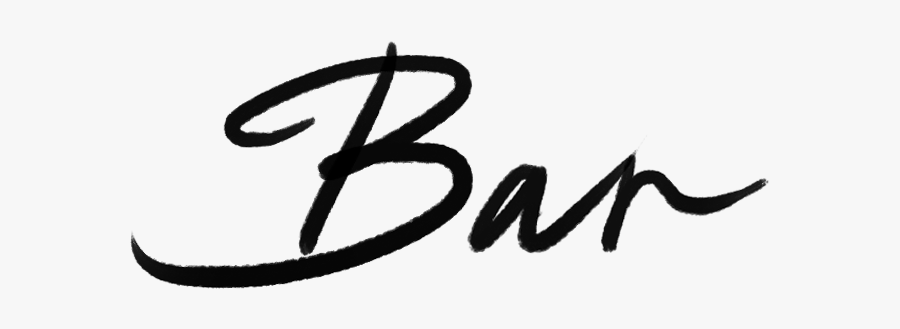 Bar - Calligraphy , Free Transparent Clipart - ClipartKey