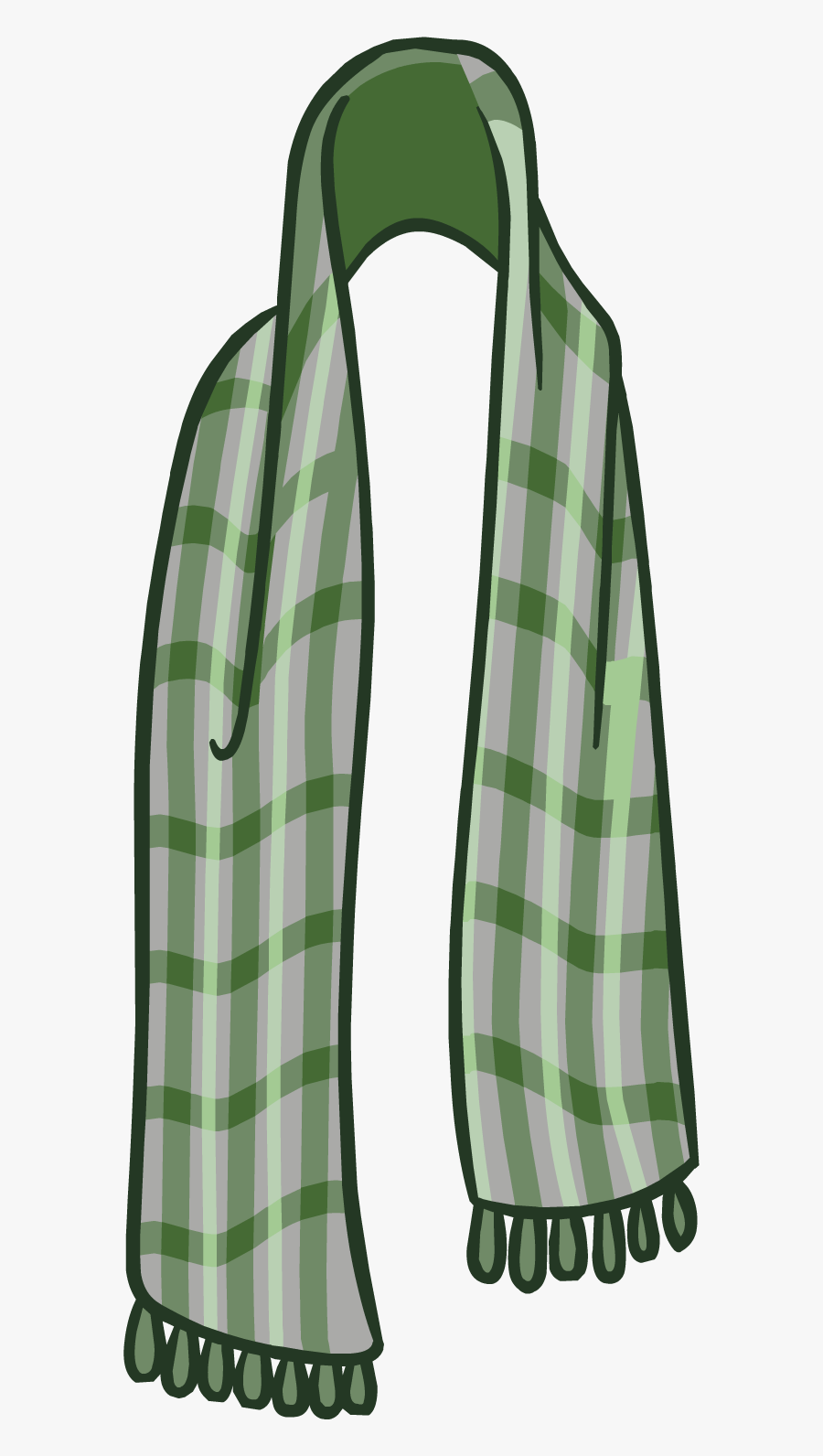 Club Penguin Wiki - Club Penguin Green Scarf , Free Transparent Clipart ...