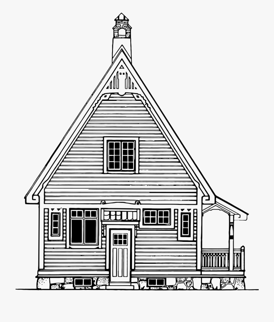 Vintage House Line Art - Gamla Enskede Bryggeri , Free Transparent ...