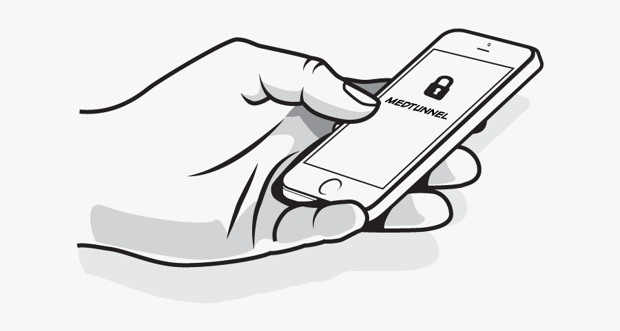 Texting On Phone Drawing , Free Transparent Clipart - ClipartKey