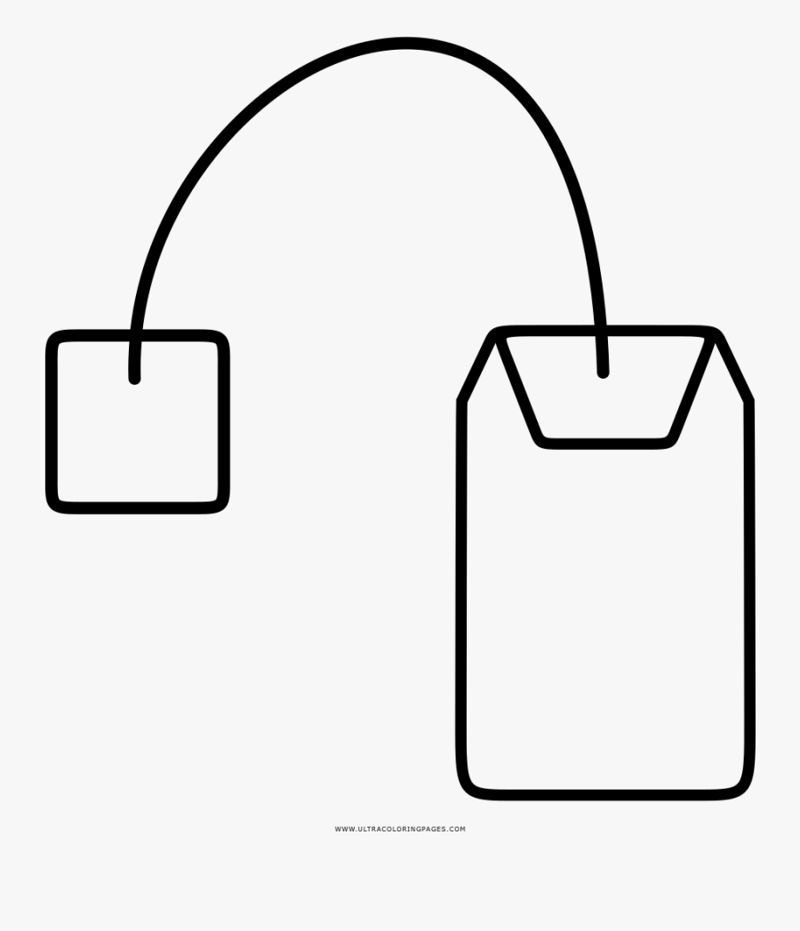 Tea Bag Coloring Page , Free Transparent Clipart - ClipartKey