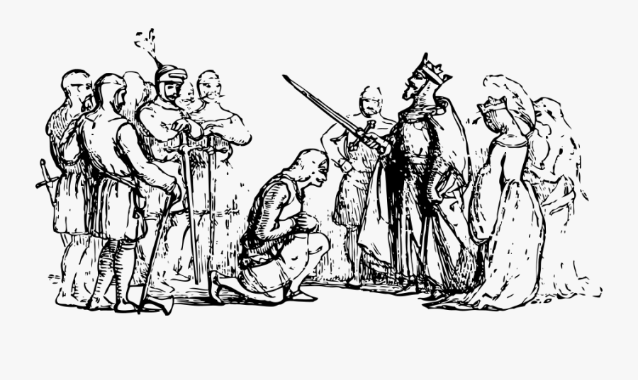 Jack And King Arthur Svg Clip Arts - King Arthur Black And White , Free ...