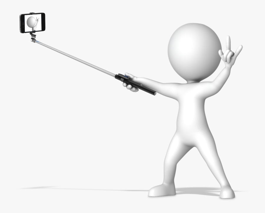 Stick Figure Taking A Selfie , Free Transparent Clipart - ClipartKey