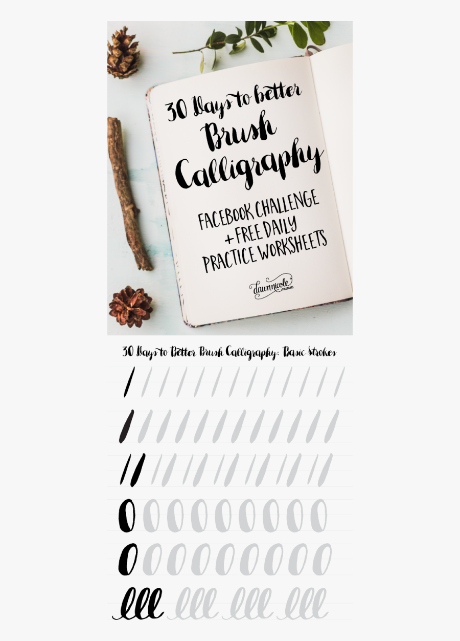 30 Days To Better Brush Calligraphy Facebook Challenge - 30 Day ...