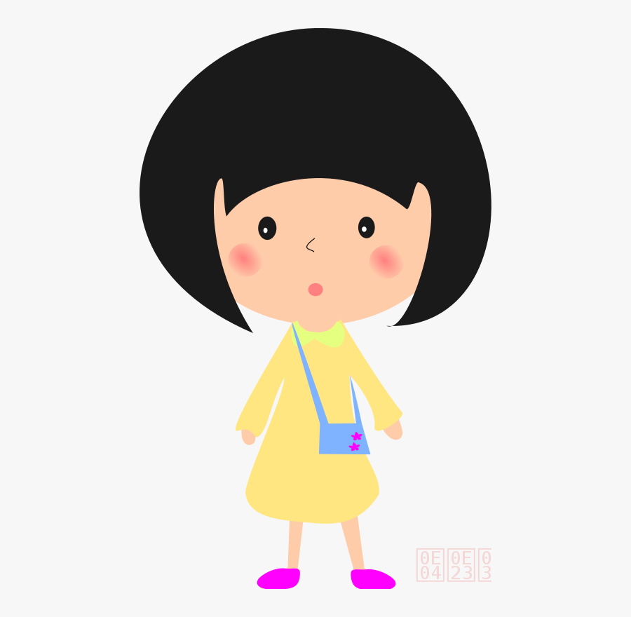 Cartoon Girl Transparent Background , Free Transparent Clipart - ClipartKey