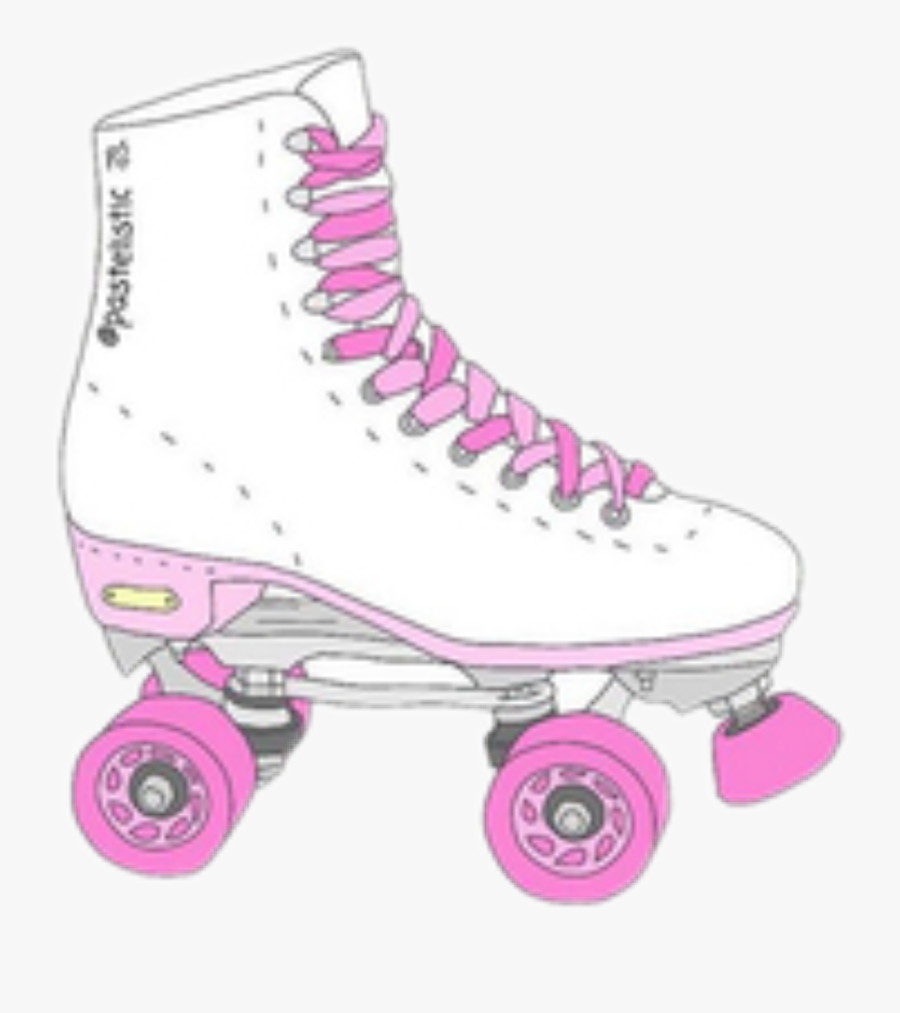 Transparent Rollerblading Clipart - Cute Roller Skate Png , Free ...