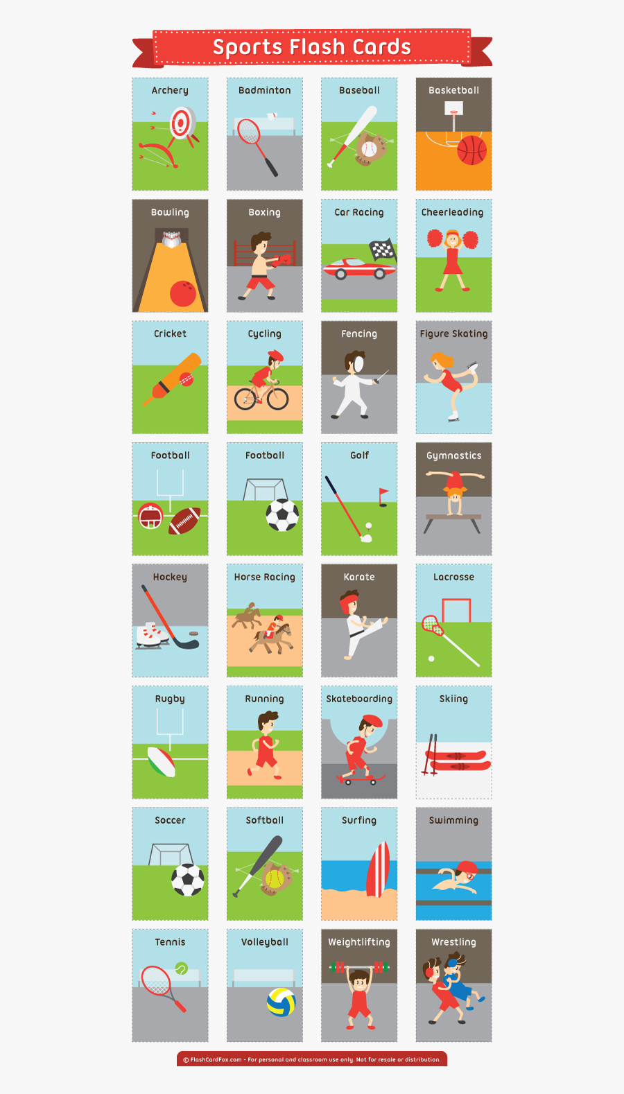 Transparent Flashcards Clipart - Printable Sports Flashcards , Free ...
