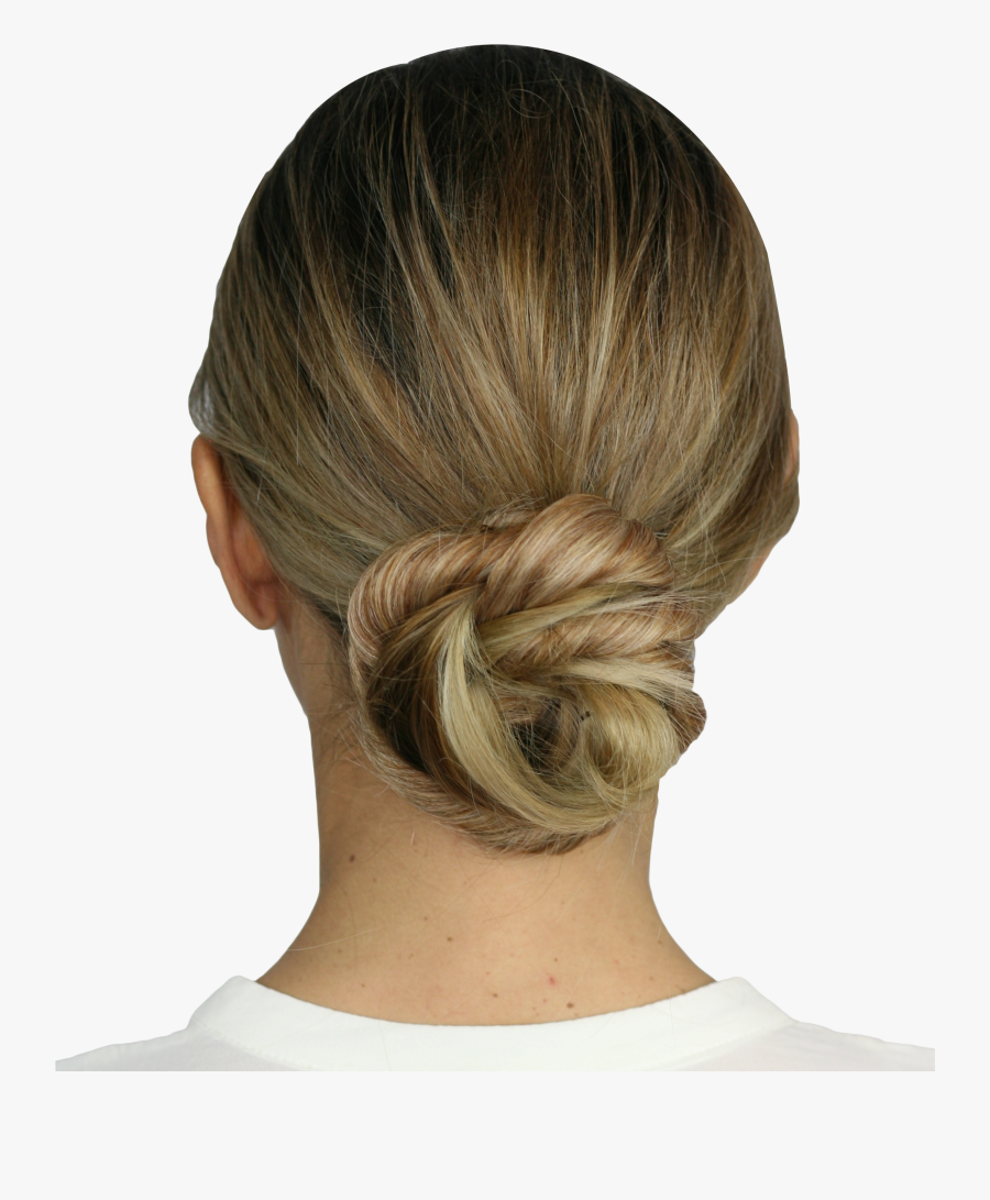 Hair In Bun Transparent , Png Download - Messy Bun Transparent ...