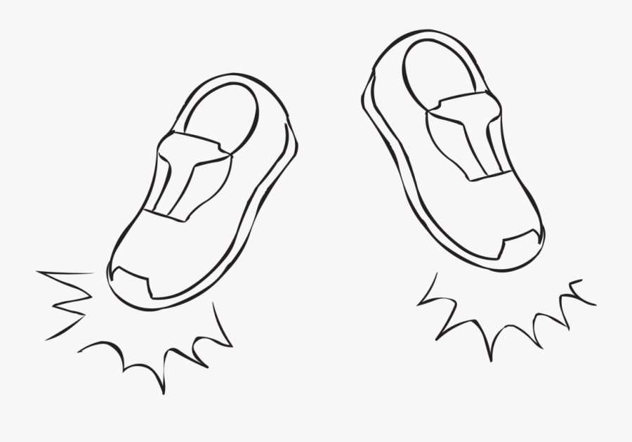 Athlete Drawing Magic Art - Magic Shoes Drawing , Free Transparent ...