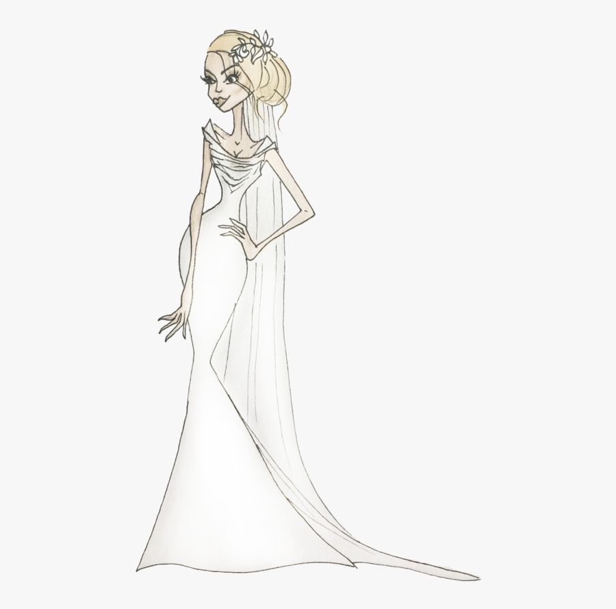 Drawing Silk Fashion - Sketch , Free Transparent Clipart - ClipartKey