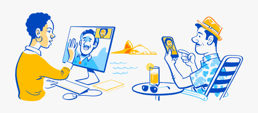 Video Call Cartoon Png , Free Transparent Clipart - ClipartKey