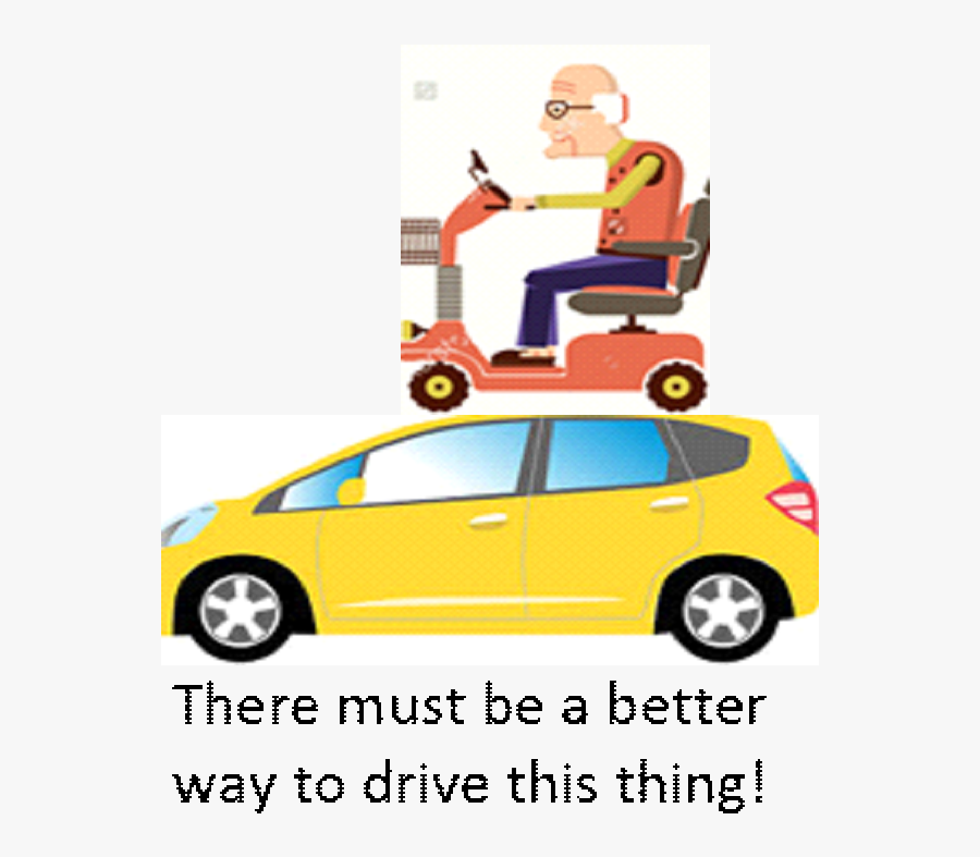 Vehicle Modifications For Adaptive - Cartoon Man Mobility Scooter ...