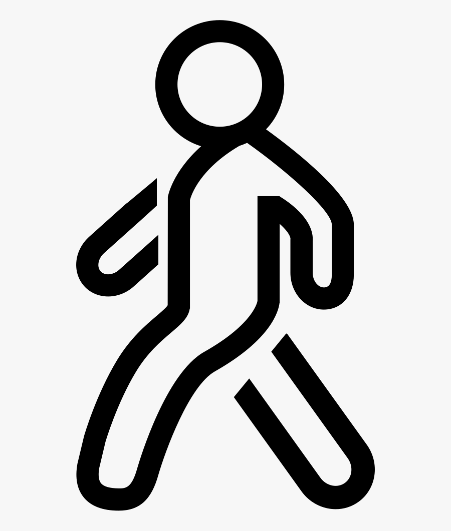 Clipart Walking Single File Line - Svg Walk Icon , Free Transparent ...