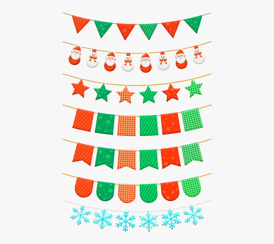 Christmas, Bunting, Banners, Tassel, Garland, Pastel - Stylized Bunting ...