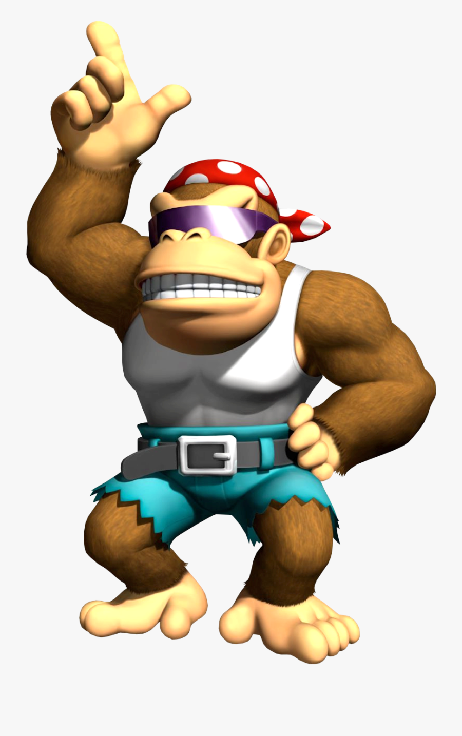 Funky Kong Clipart , Png Download - Funky Kong Mario Kart Wii , Free ...
