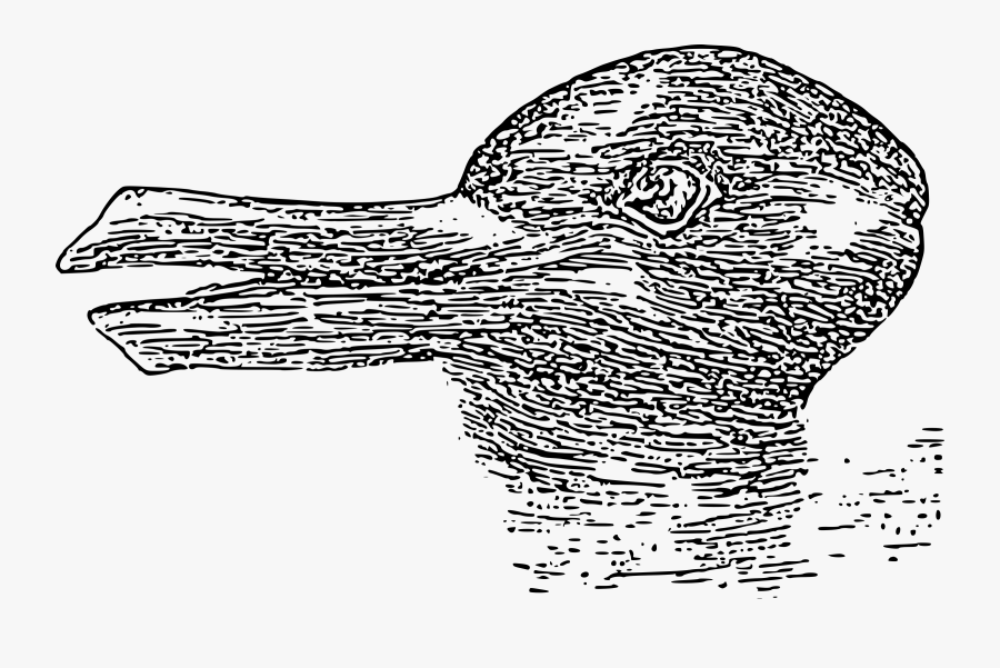 Duck Or Rabbit Drawing - Rabbit Duck Illusion Clipart , Free ...