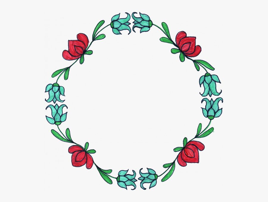 Transparent Round Frame Clipart - Circle Flower Design Png , Free ...