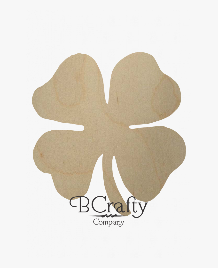 Four Leaf Clover Transparent Transparent Background - Wood Clover Cut ...