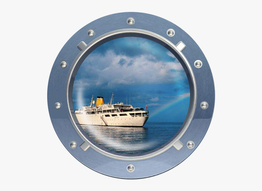 Ship's View Through A Window , Free Transparent Clipart - ClipartKey