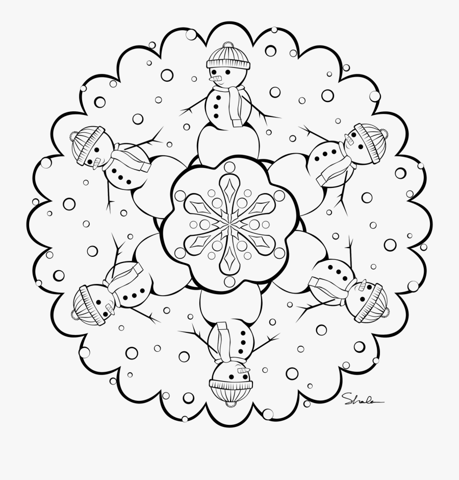 Christmas Mandala , Free Transparent Clipart - ClipartKey