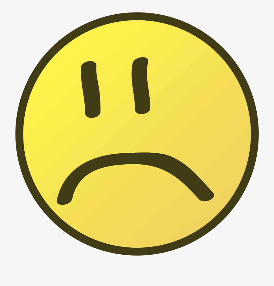 Clip Art Sad Smile - Sad Face Cut Out , Free Transparent Clipart ...