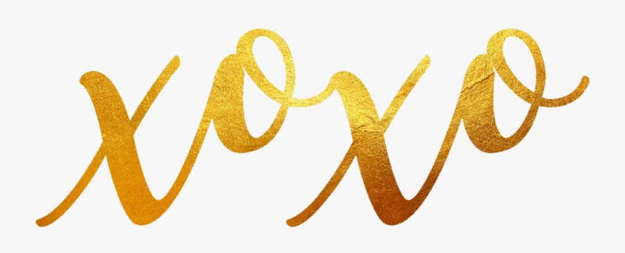 #xoxo #gold #words - Transparent Xoxo Gold Png , Free Transparent ...