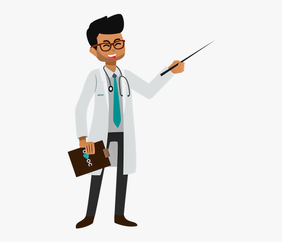 Transparent Doctor Clipart Png - Doctor Pointing Clipart , Free ...