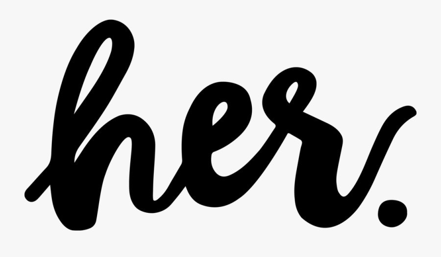 Clip Art Her Logo - Calligraphy , Free Transparent Clipart - ClipartKey