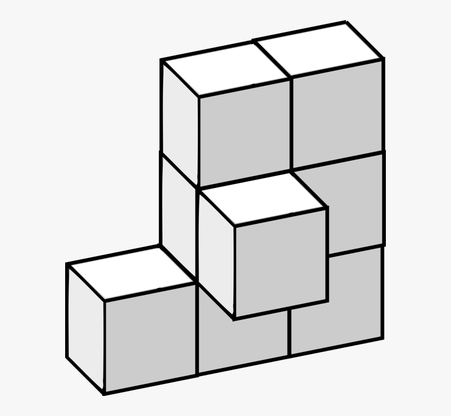 Square Clipart Line Art - Big Blocks Clipart Black And White , Free ...