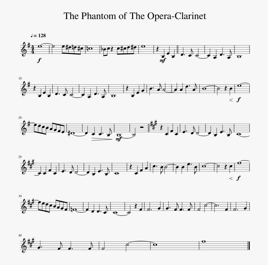 Transparent Clarinet Png - Simple Greeting Card Border Design , Free ...