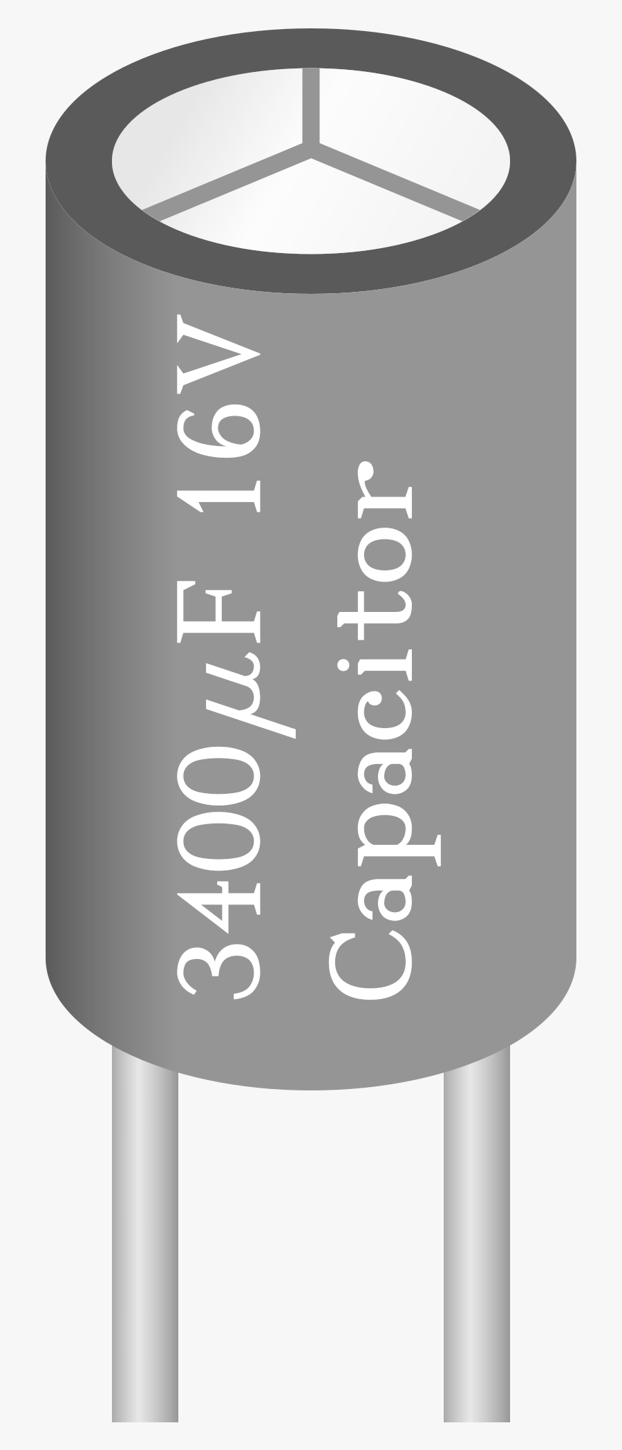 Aluminum Electrolytic Capacitor Clip Arts - Electronic Component ...